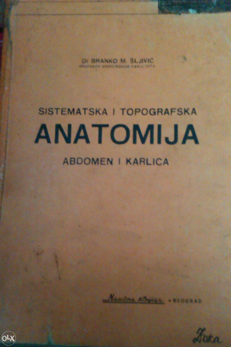 ANATOMIJA (ABDOMEN I KARLICA) MEDICINA - Medicina i liječenje - OLX.ba
