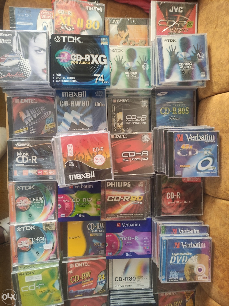 Prazni CD DVD BLU Ray cd TDK Philips Sony lightscribe - Optički mediji ...