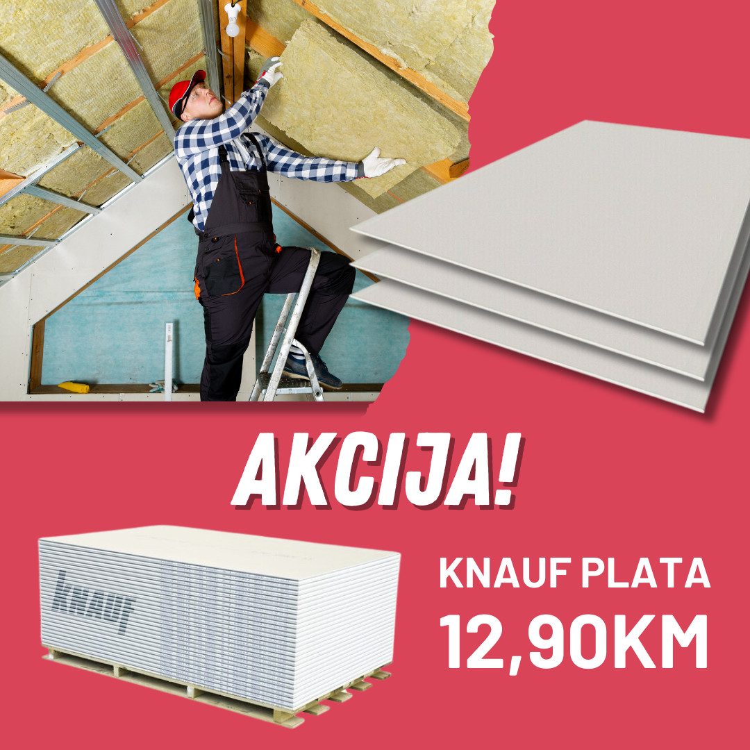 KNAUF I RIGIPS PLOCE,PLATE UD,CD PROFILI,KAMENA VUNA... - Gips ploče i ...