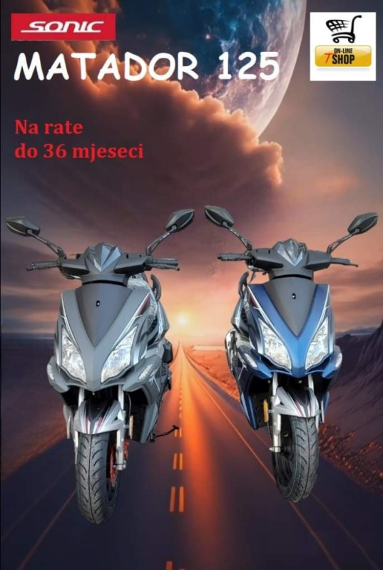 SKUTER MOTOCIKL MOTOR SONIC MATADOR 125 - Motocikli - OLX.ba