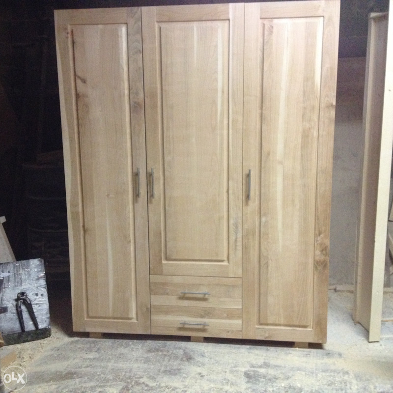 trokrilni ormar sa vratima od punog drveta-smrca- - Ormari/Plakari - OLX.ba