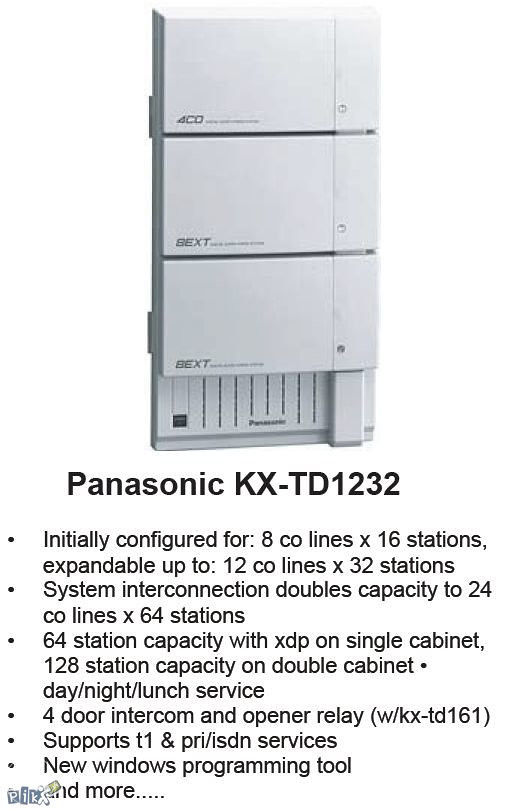 Panasonic centrala KX-TD1232 KX-TD816 KX-TD500 - Telefonske centrale ...