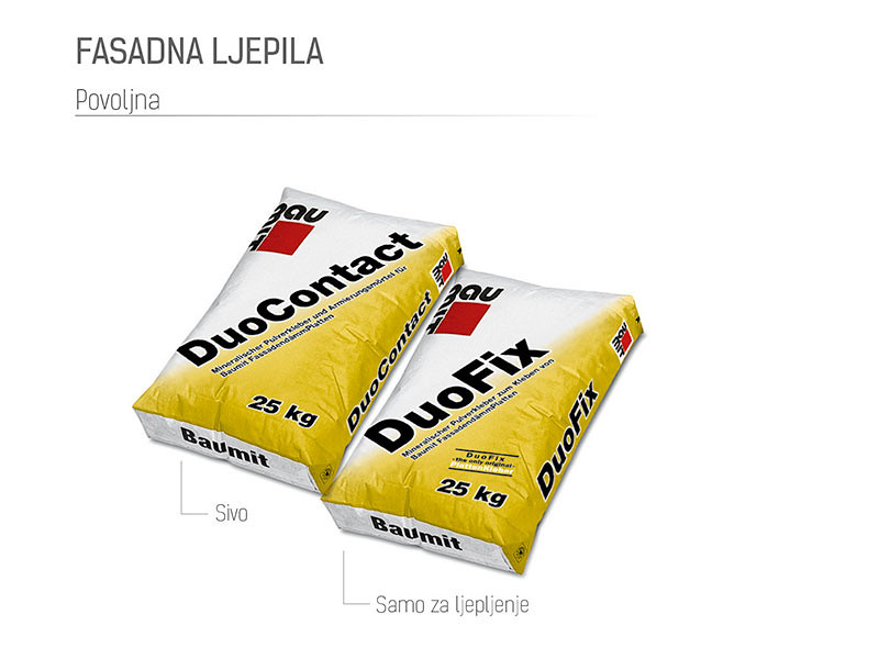 AKCIJA, AKCIJA LJEPILO BAUMIT DUOFIX-CONTACT POVOLJNO !! - Oprema za fasade i izolacije - OLX.ba