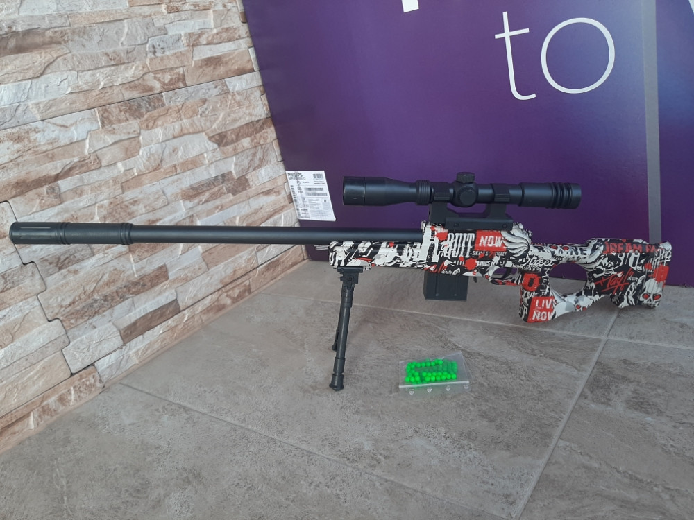 Puska za igru sa laserom i kuglicama 6.mm puske 79.cm - Za dječake - OLX.ba