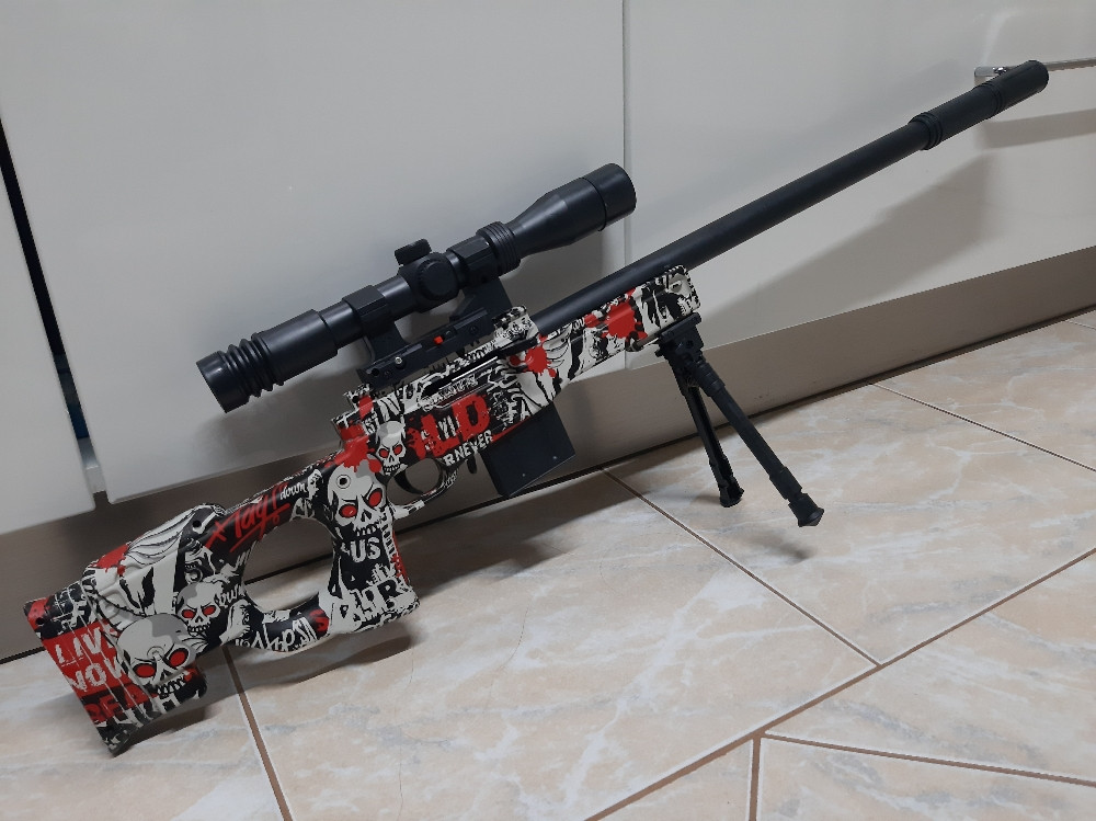 Puska za igru sa laserom i kuglicama 6.mm puske 79.cm - Igračke za ...