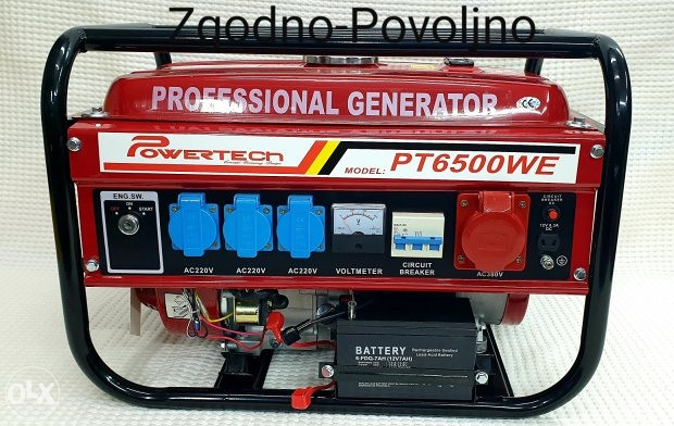 Agregat za struju 6.5 kw Powertech Germany - Elektromotori i agregati ...