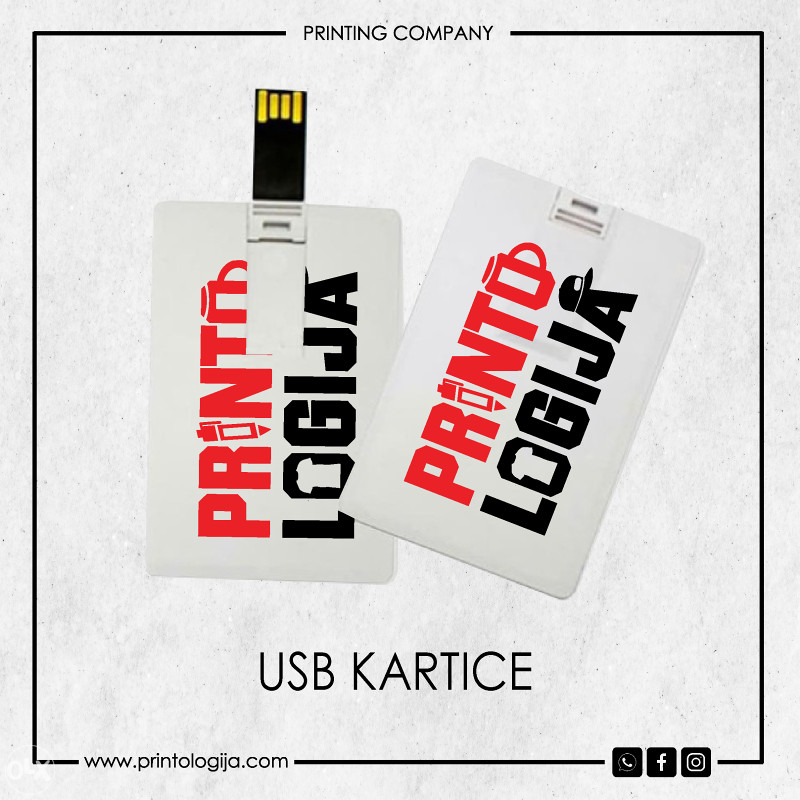 USB kartica (sa štampom, slika-tekst-logo) - USB Memorija / stick - OLX.ba