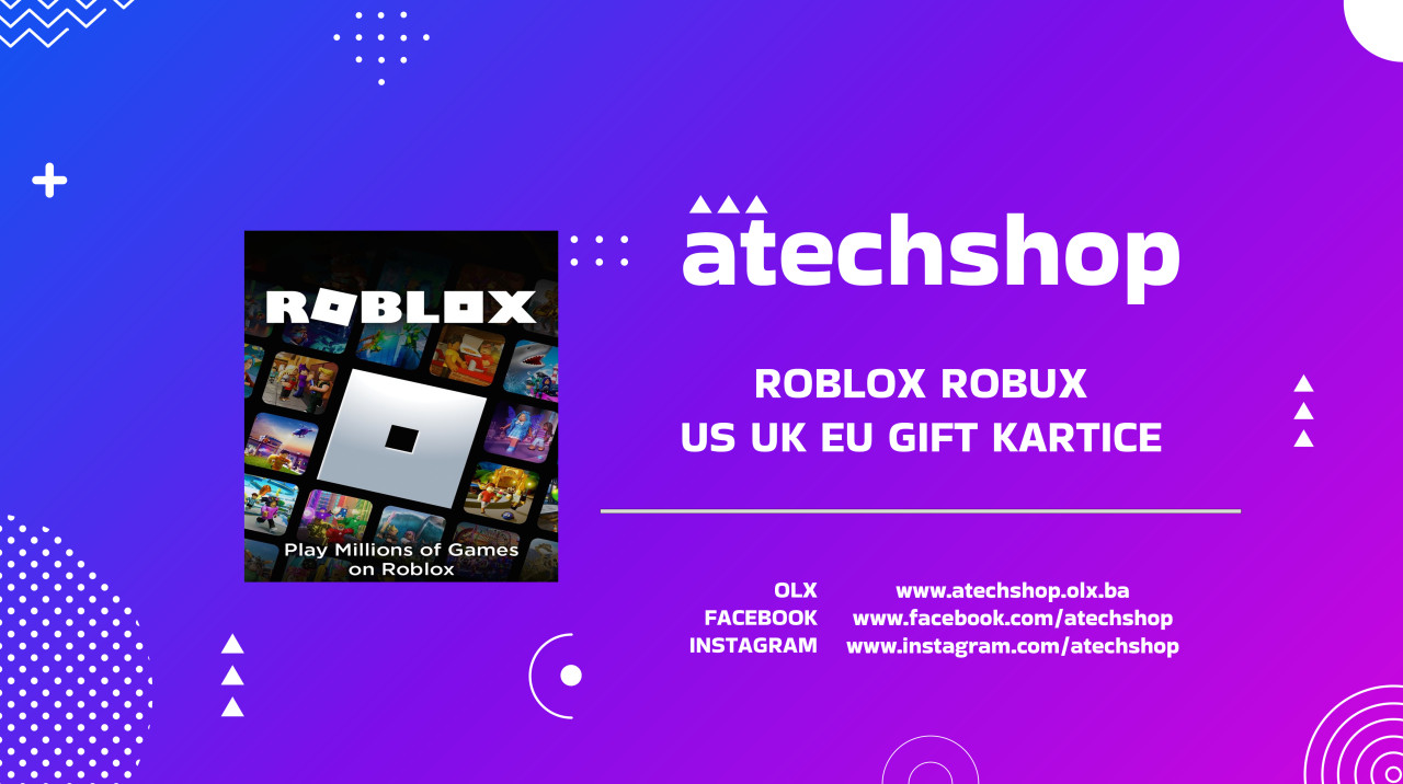 ROBLOX ROBUX DOPUNA - KARTICA / GIFT CARD KEY - Ostalo - OLX.ba