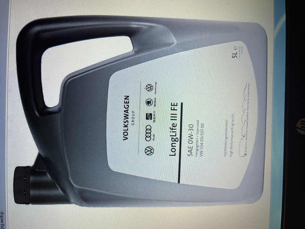 Originalno ulje za motor 5w30 5 litara VW - Ulja za automobile - OLX.ba