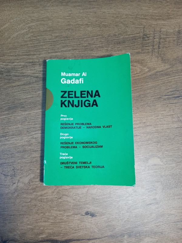 ZELENA KNJIGA MUAMAR AL GADAFI - Ostale knjige - OLX.ba
