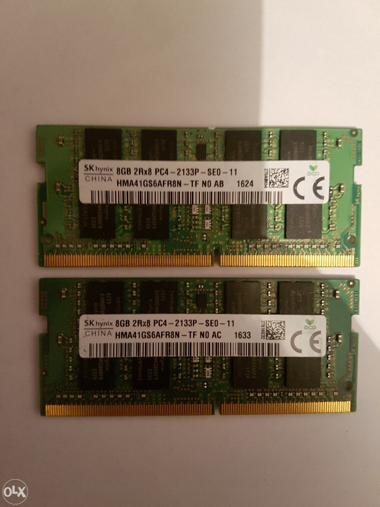 16 gb ddr4 ram za laptop (2x8gb) 2133 mhz - Memorije (RAM) - OLX.ba