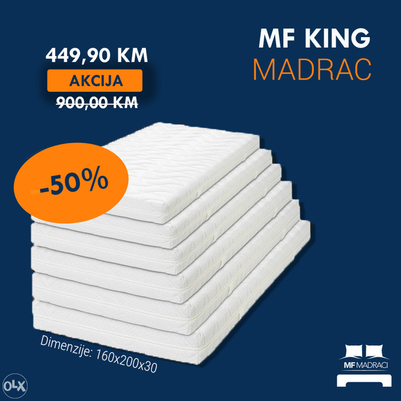 Madrac Dusek Dušek Madraci MF KING 160x200x30 Akcija - Madraci - OLX.ba
