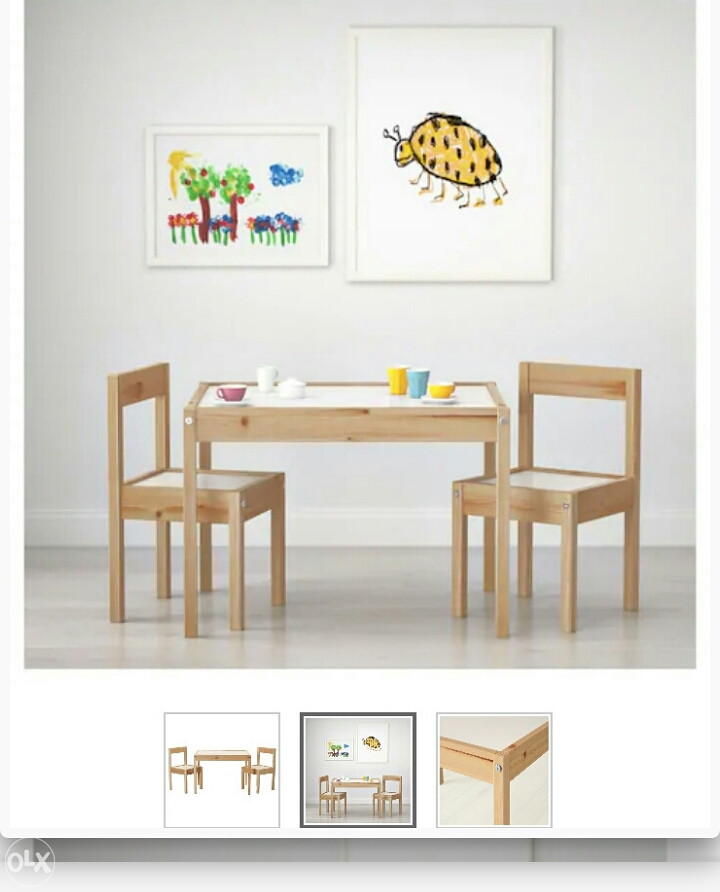 Ikea djeciji sto i stolice drveni, dostupno - Ostalo - OLX.ba