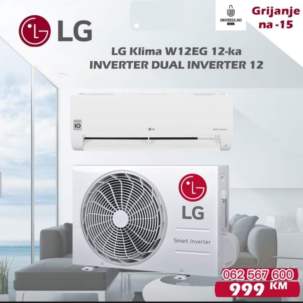 LG KLIMA W12EG 12Ka INVENTER DUAL INVENTER 12 - Klima uređaji - OLX.ba