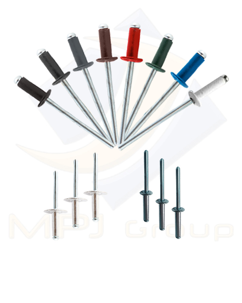 POP NITNE ALUMINIJUM ČELIČNE ŠIROKE U BOJI - Ekseri, šarafi i matice ...