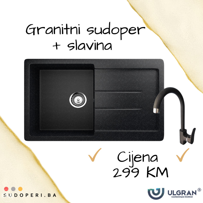 Granitni sudoper i granitna slavina česma AKCIJA - Sudoperi - OLX.ba