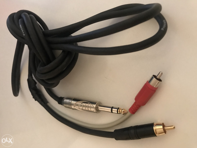 Kabl audio 3.3m TRS m 6.35mm - 2 x RCA - Kablovi/konektori za muzičku ...