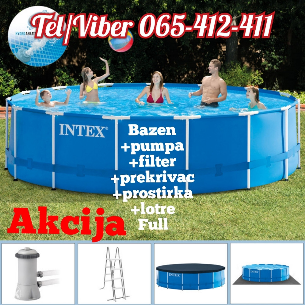 INTEX BAZEN VELIKI 457X122 AKCIJA BAZENI 065-412-411 - Bazeni - OLX.ba