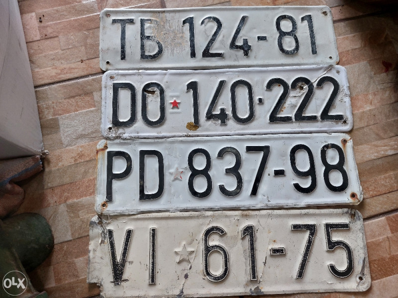 REGISTARSKE TABLICE.SORT.4.KOMADA. - Tablice za vozila - OLX.ba