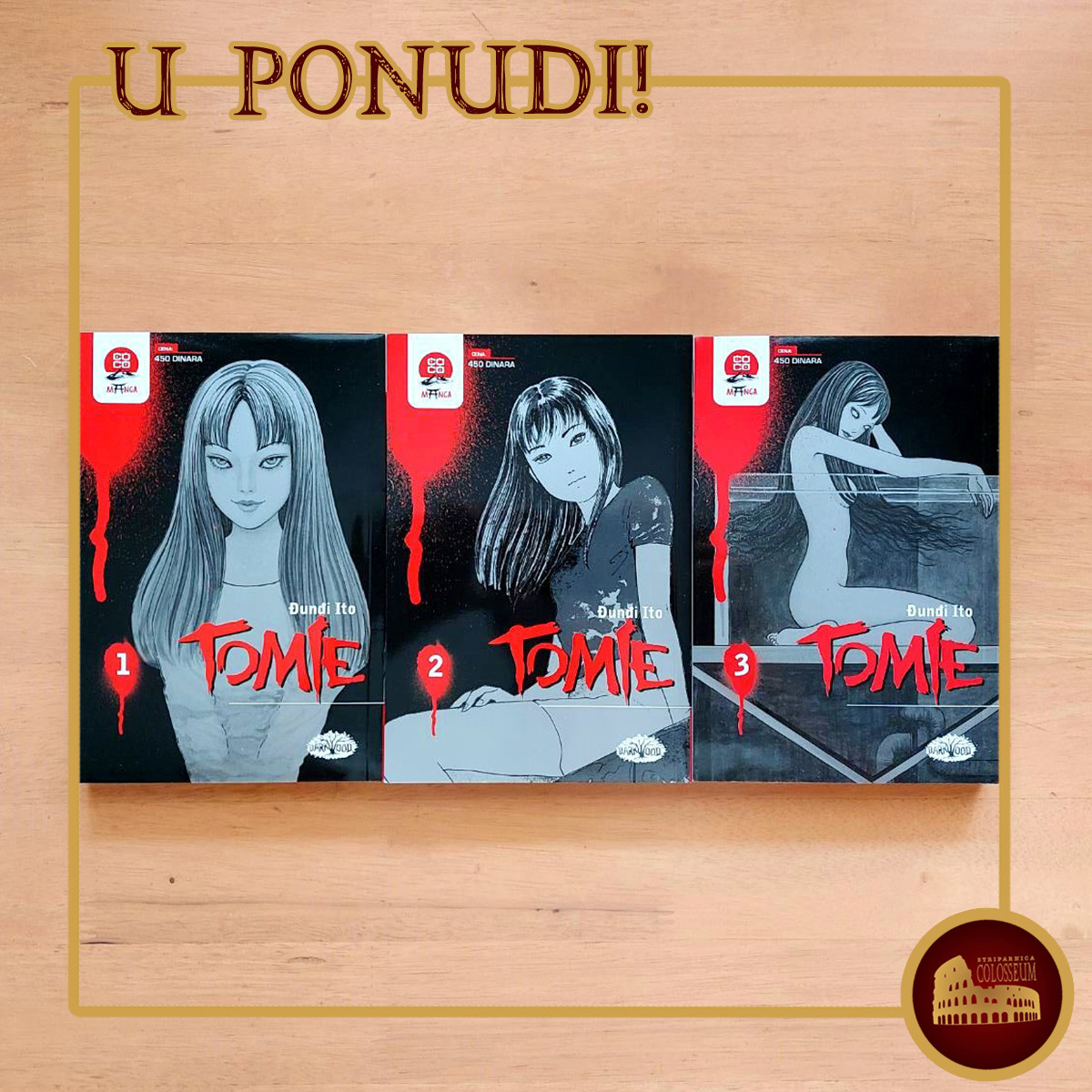 AKCIJA: Manga Tomie KOMPLET 1, 2, 3 (Darkwood) - Stripovi - OLX.ba