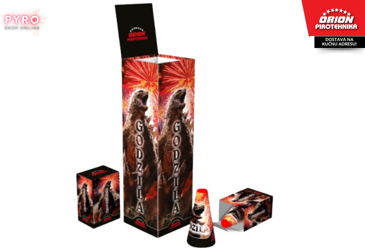 Mini vulkan; GODZILA; Razred I; Orion Pirotehnika - Pirotehnika - OLX.ba