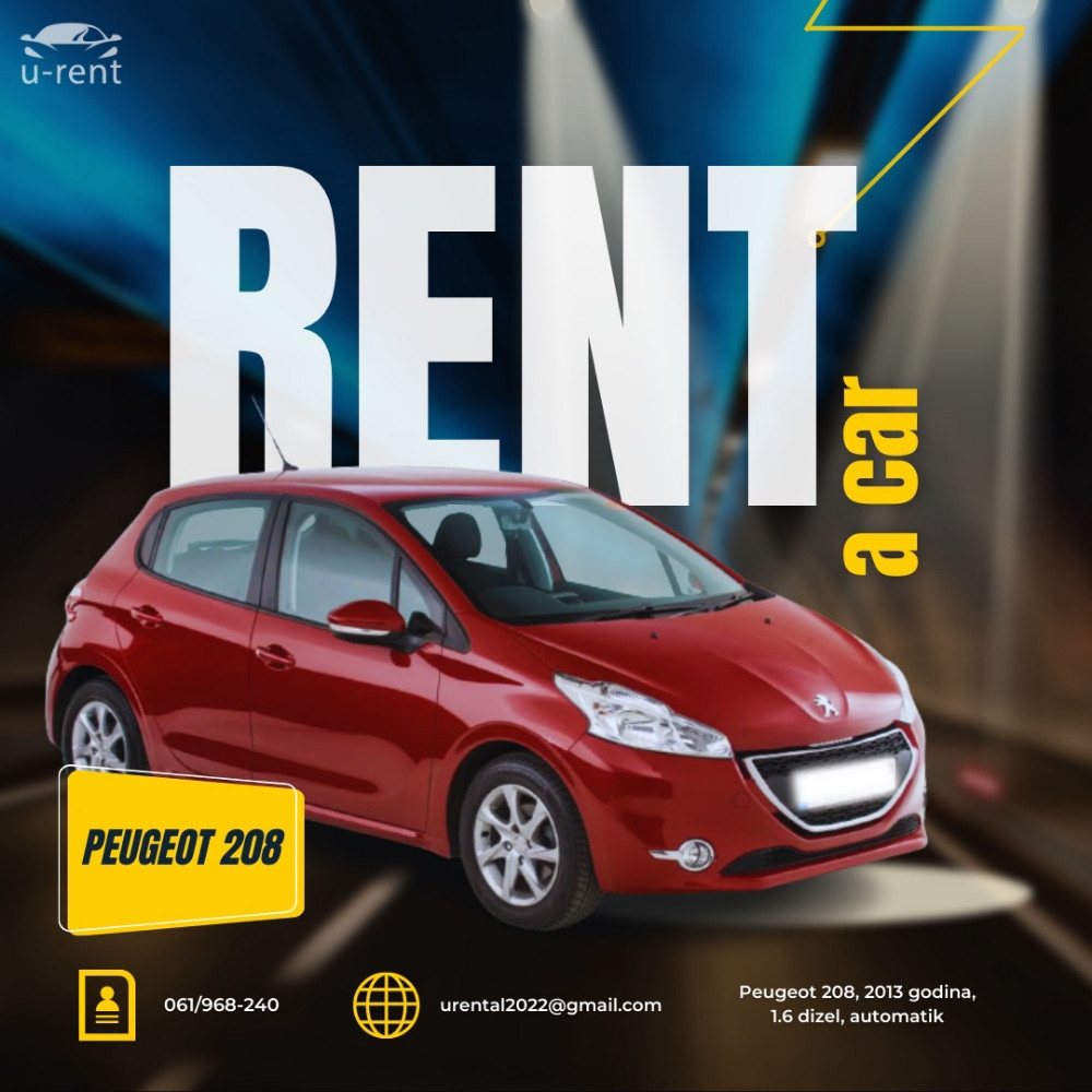 Rent a Car Sarajevo, vec od 40km dan, U-Rent d.o.o. - Iznajmljivanje ...