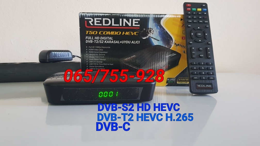 Redline COMBO resiver DVB-S2/DVB-T2/DVB-C HEVC H.265 - Resiveri ...