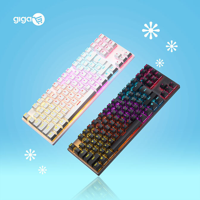 GIGA.BA MEHANIČKA TASTATURA KA800 RGB BLUE PLAVI BIJELA - Tastature ...