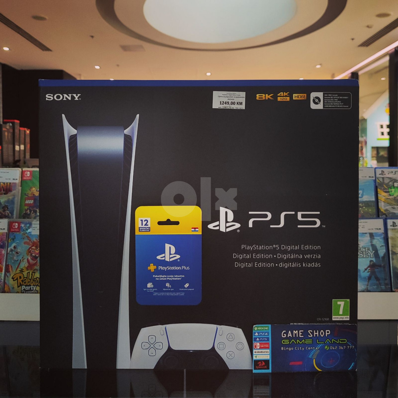 PS5 DIGITAL EDITION C-chassis + PS PLUS 12 HRK - Konzole - OLX.ba