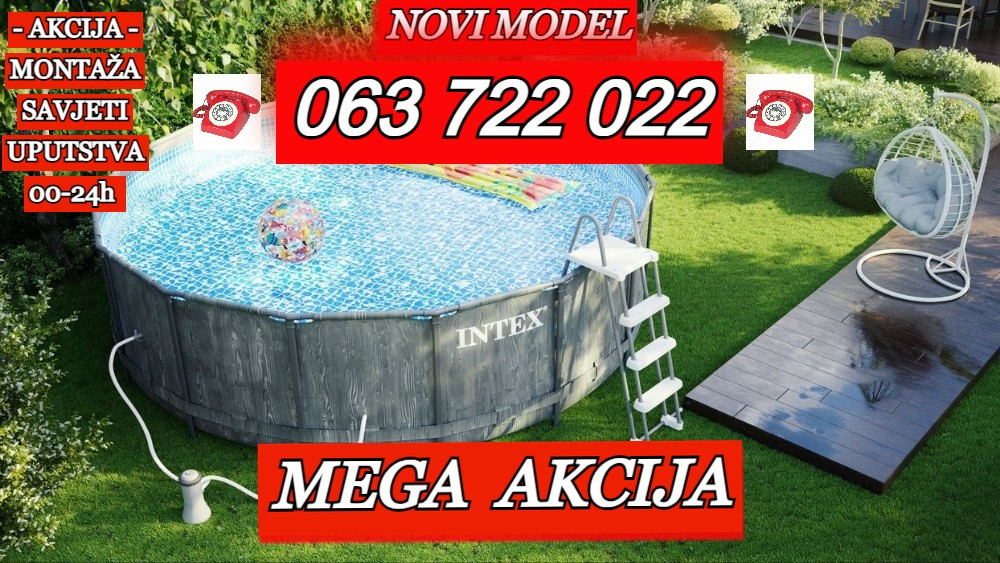 Bazen INTEX GREYWOOD 457x122 LJESTVE, 063-722-022 BAZENI AKCIJA ...