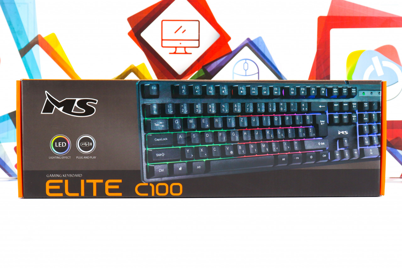 Gaming tipkovnica MS Elite C100 LED RGB - Tastature - OLX.ba
