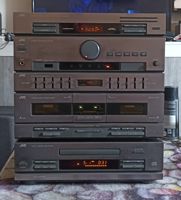 JVC DR-E45L Stack Stereo System, XL-E45 CD Player - Hi-Fi sistem ...