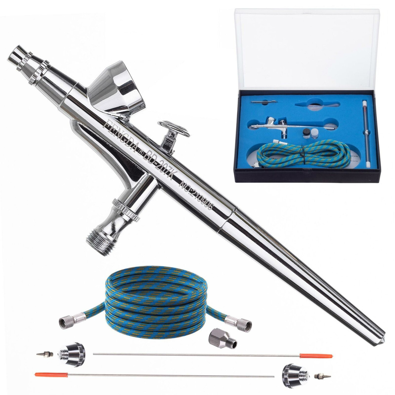 Airbrush s 3 dizne i mini posudom BD-207K - Šprice za farbanje - OLX.ba