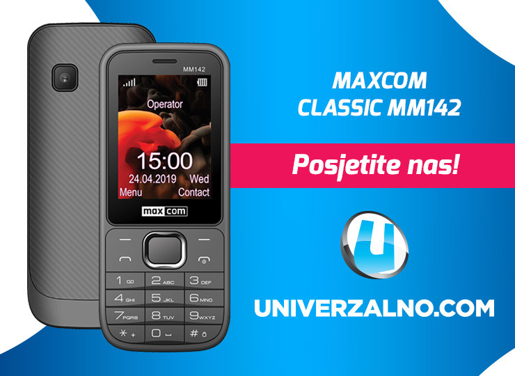 MAXCOM CLASSIC MM142 ( mobitel na tipke ) - Mobiteli - OLX.ba