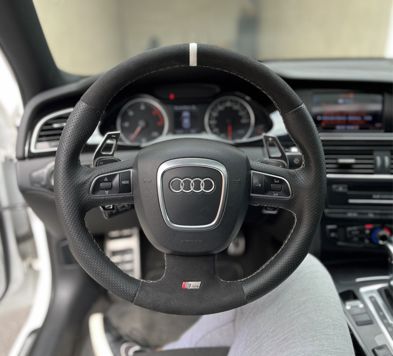 volan Audi S line F1 alcantara kao nov a4 a5 a6 a3 q5 - Volani za ...