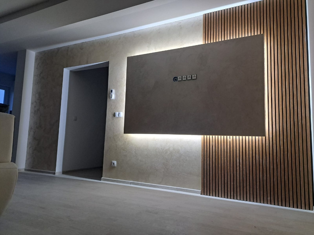 Zidni panel / Zidne letvice Teak & Black - Zidne dekoracije i tapete ...