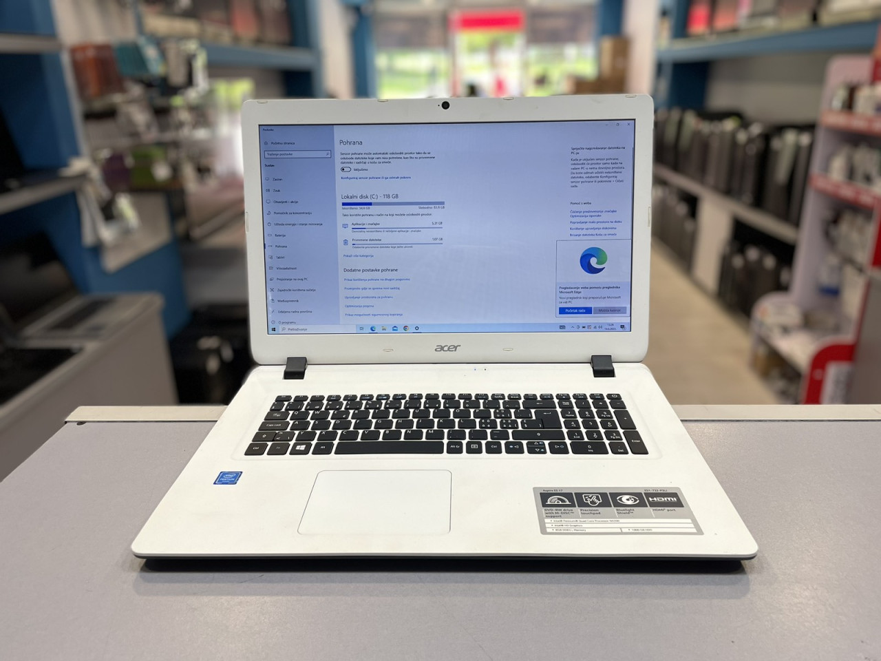 Acer N16C3 17,3"-Intel Pentium N4200-8GB-120GB SSD - Laptopi - OLX.ba