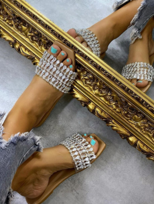 Papuce sa cirkonima - Papuče i japanke - OLX.ba