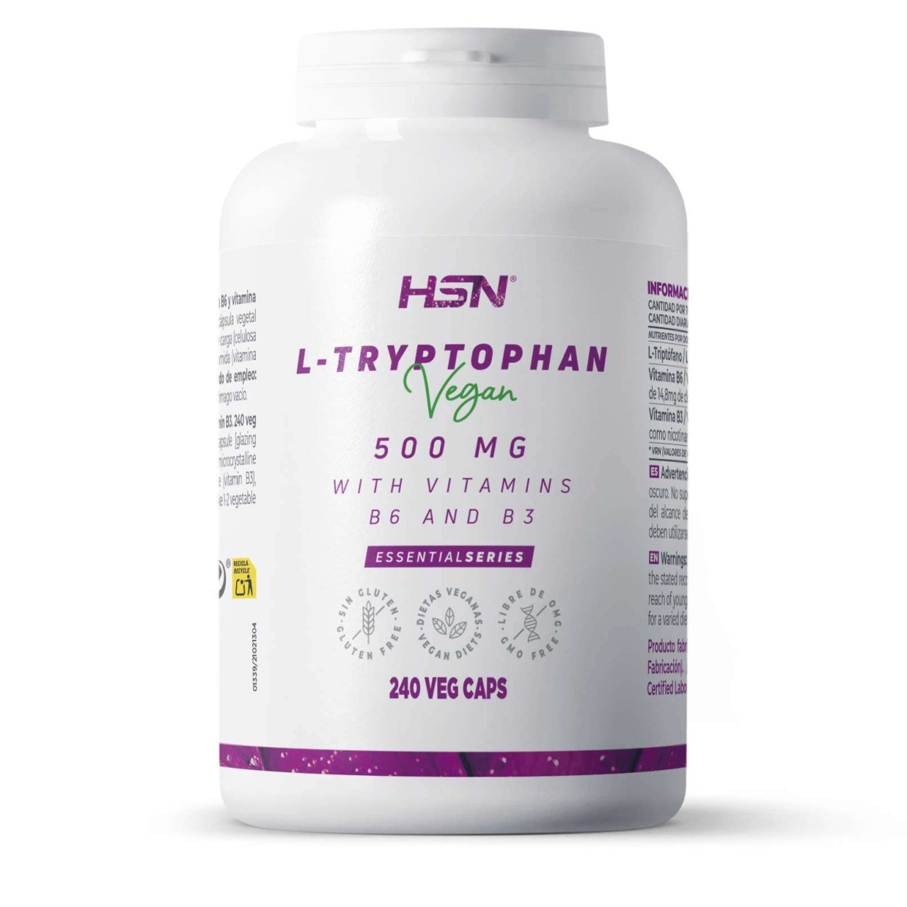 L TRIPTOFAN L TRYPTOPHAN 500mg + VITAMINI B6 i B3 - Suplementi ...