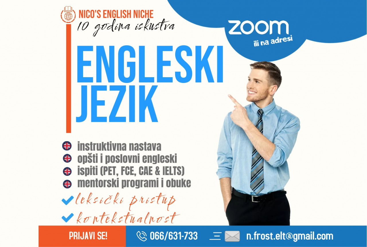 Časovi engleskog jezika/Instrukcije iz engleskog jezika - Instrukcije i ...