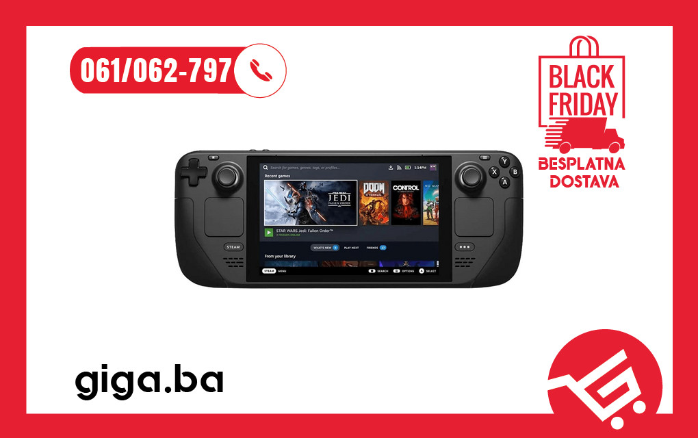 GIGA.BA KONZOLA VALVE STEAM DECK 64GB CONSOLE - Konzole - OLX.ba