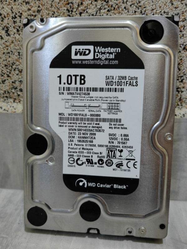 Hard Disk HDD 1TB WD Caviar Black 7200RPM 32MB - Hard diskovi (HDD ...