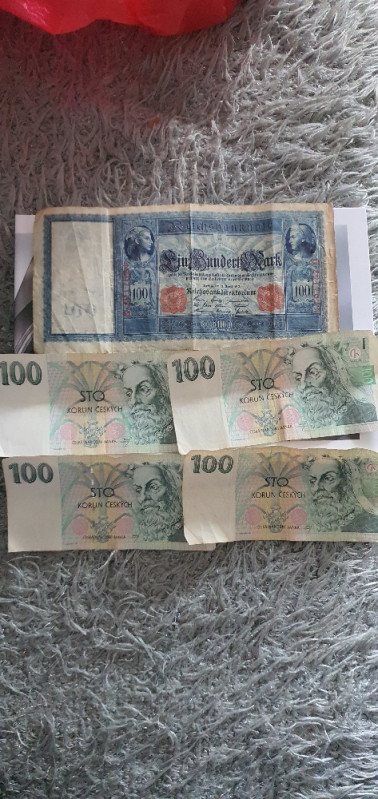 5 novčanica 400 českih kruna i 100 maraka iz 1910 - Novčanice - OLX.ba
