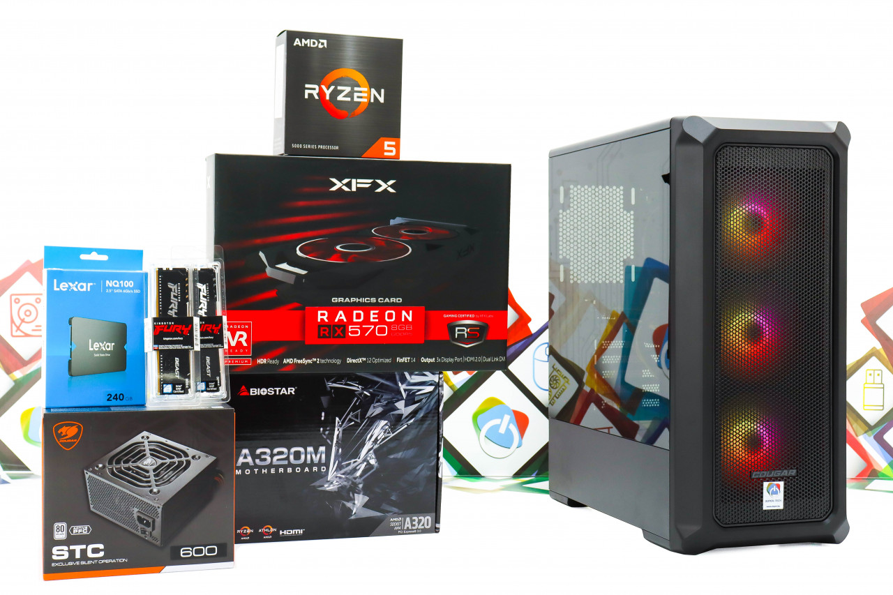 Gaming PC Archon 2 Mesh-09; R5 5500; RX 580 DOPER-TECH - Desktop ...