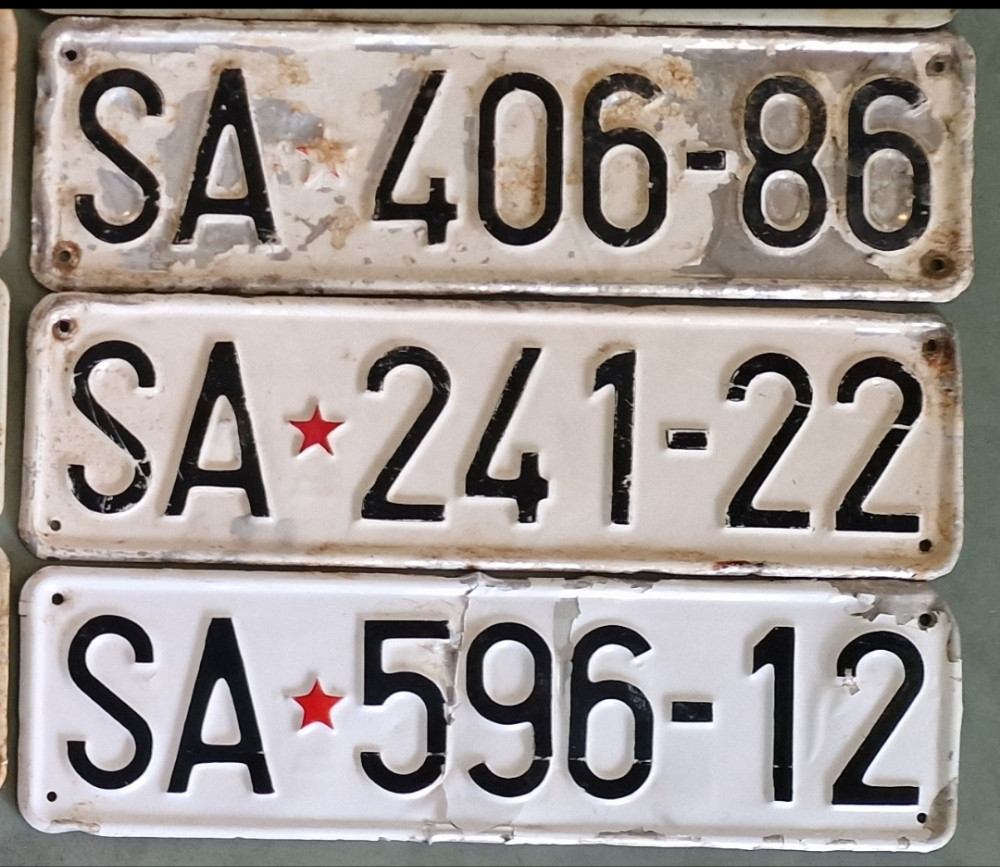 Stare tablice Sarajevo 5 cifri - Tablice za vozila - OLX.ba