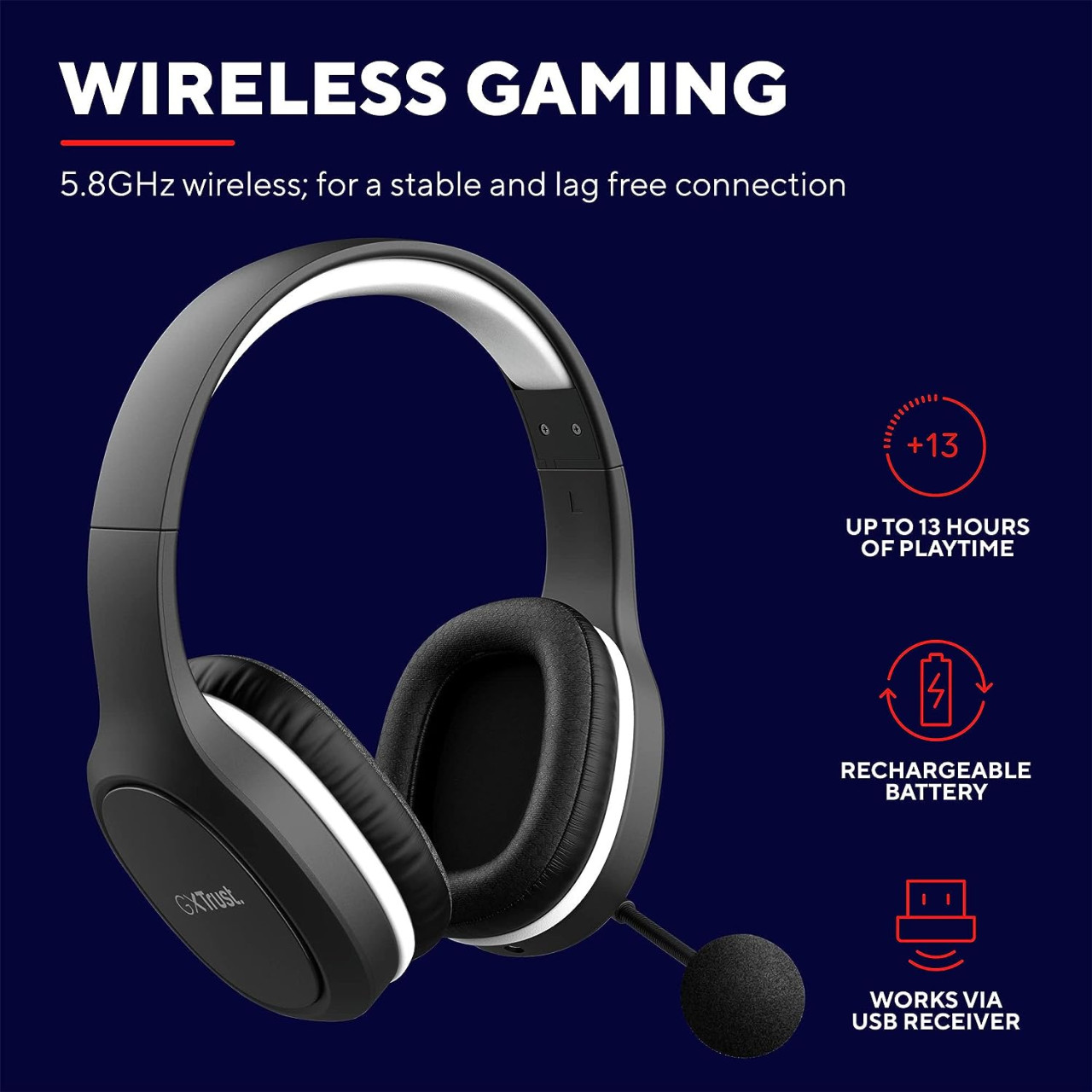 Trust GXT 391 Thian Wireless slusalice PS5 PS4 PC - PC slušalice - OLX.ba