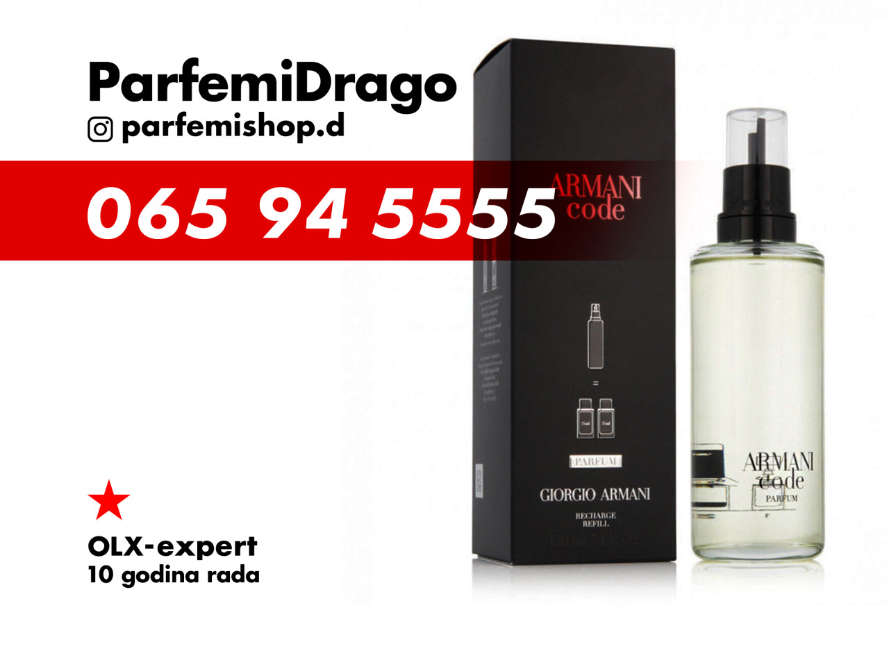 Giorgio Armani Code Parfum Recharge Refill 150ml - Muški parfemi - OLX.ba