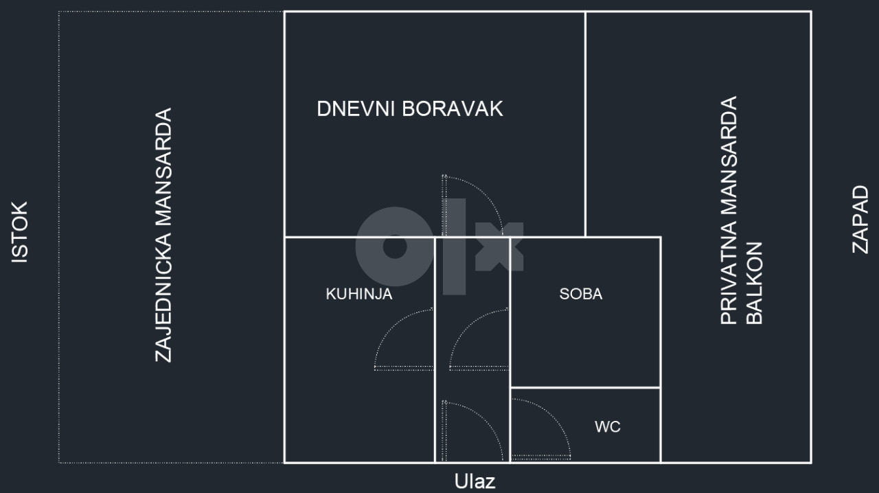 Stan Mostar (balkon + mansarda) ul. Splitska Prodaja - Stanovi i ...