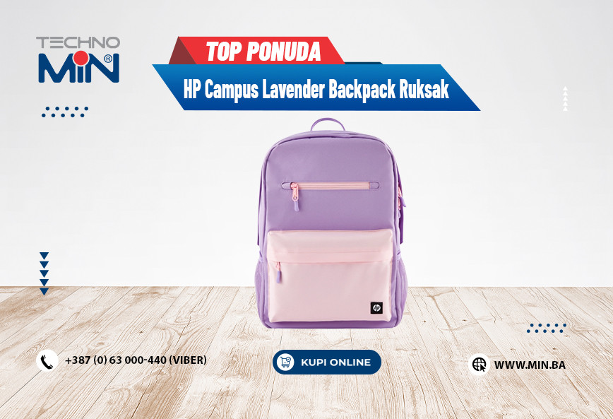 HP Campus Lavender Backpack Ruksak 7J597AA - Torbe za laptope - OLX.ba