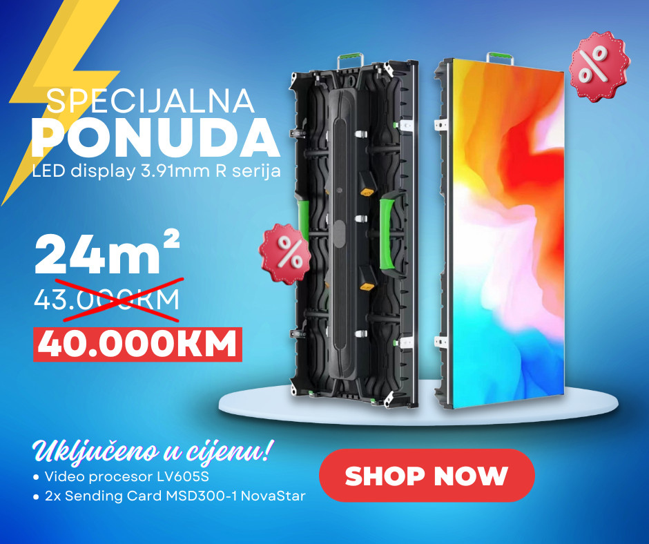 LED ekran - SPECIJALNA PONUDA - 24m kvadratnih - Ostalo - OLX.ba